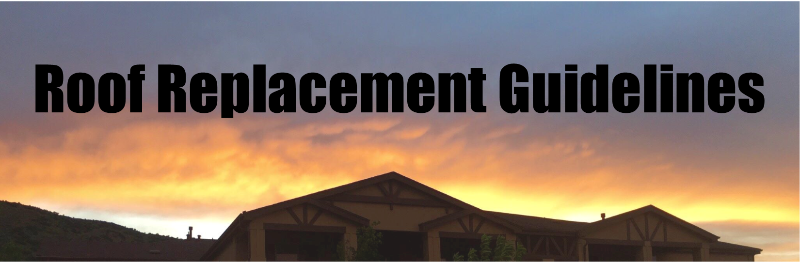 Roof Replacement Guidelines (SCP) – TrailMark at Chatfield