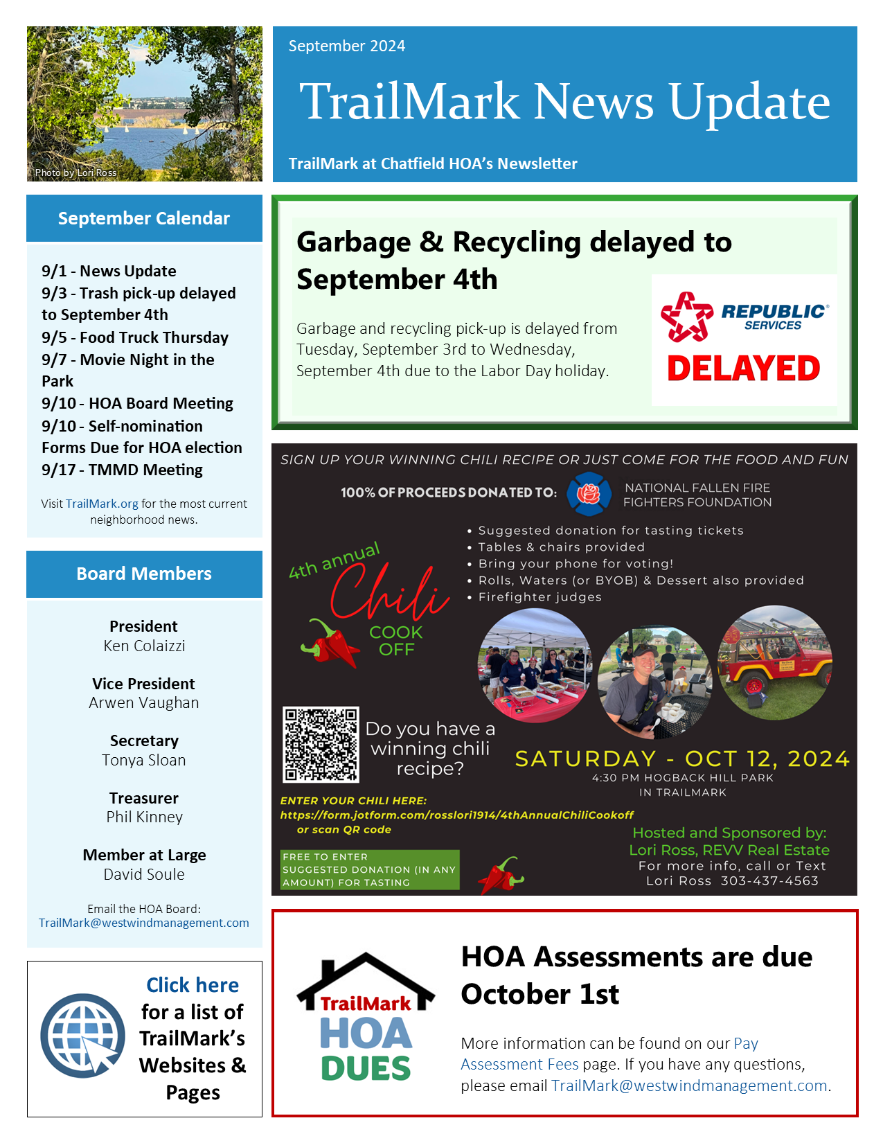 TrailMark HOA – TrailMark at Chatfield